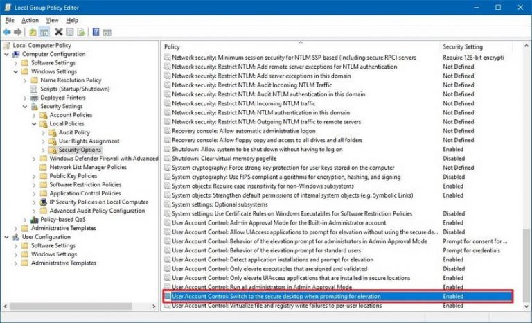 Steps to Disable Full-Screen Windows 10 User Account Control (UAC ...