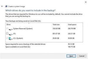 How to Create a System Image Backup in Windows 10