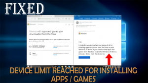 Methods to Fix “Device Limit Reached for Installing Apps / Games” in ...