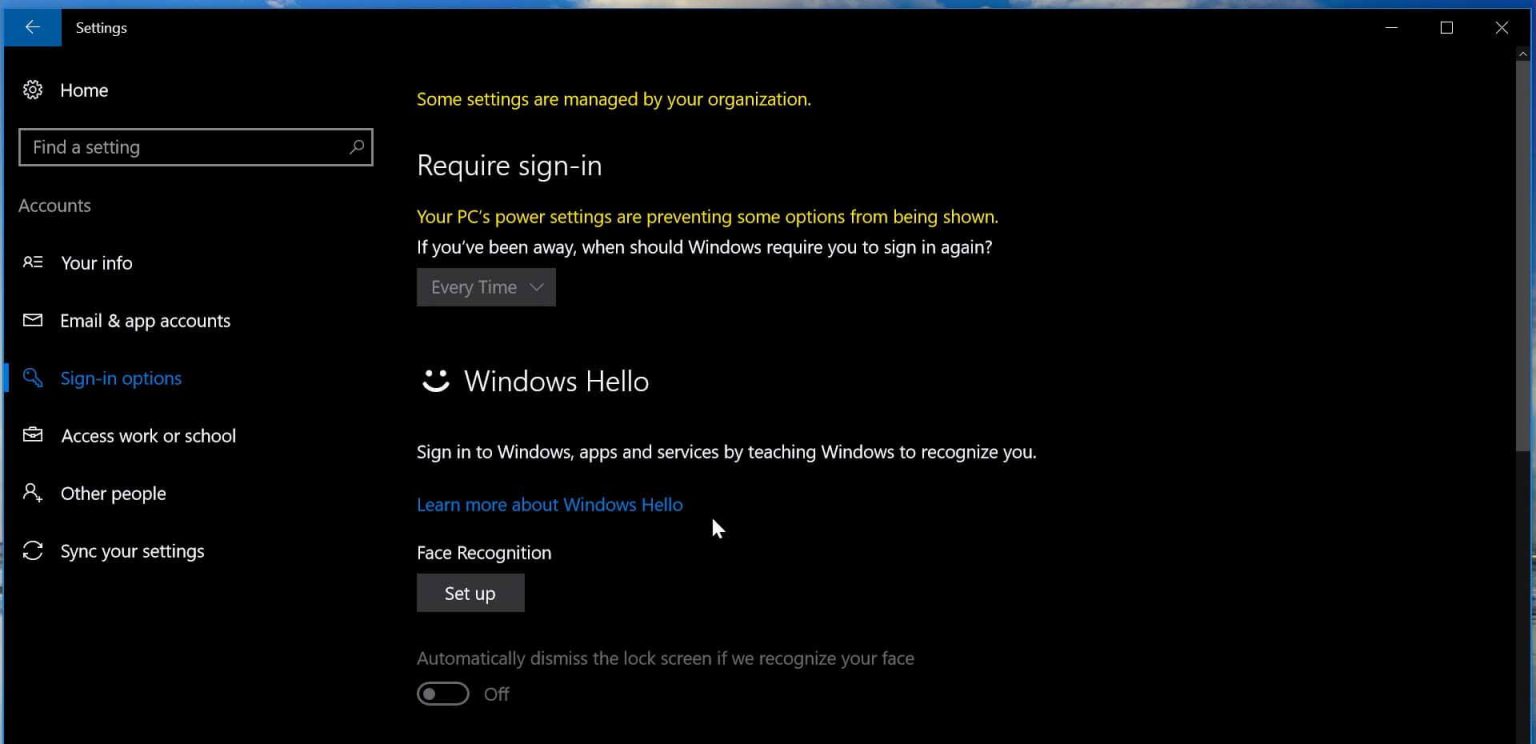 How to Activate Windows Hello in Windows 10?