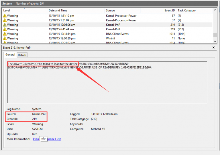 [Fixed] Driver WudfRd failed to load Error 219 in Windows 10