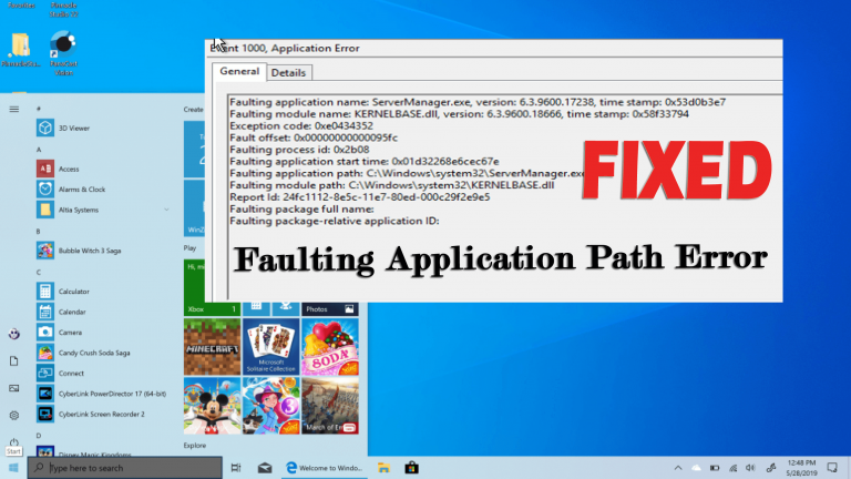 Fix Faulting Application Path Error Quick Guide 3829