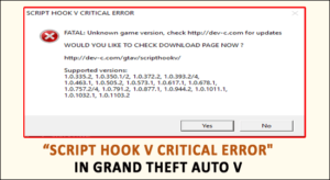 Fix Script Hook V Critical Error in GTA 5 [2023 GUIDE]