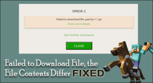 Fix “Failed to Download File, the File Contents Differ” Minecraft Error