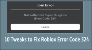 Roblox Error Code 524 [10 EASY FIXES]