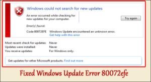 7 Fixes “Windows Update Error 80072efe" Permanently