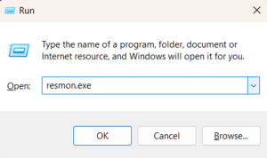 11 Fixes Resource Monitor App Not Working Windows 11/10