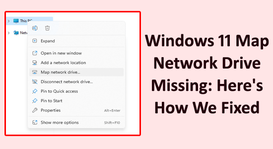 Windows 11 Map Network Drive Missing Archives Fix PC Errors